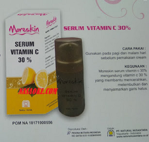 Jual Moreskin Serum Vitamin C 30 Pencerah Kulit Wajah Alami | Dharma Sehat