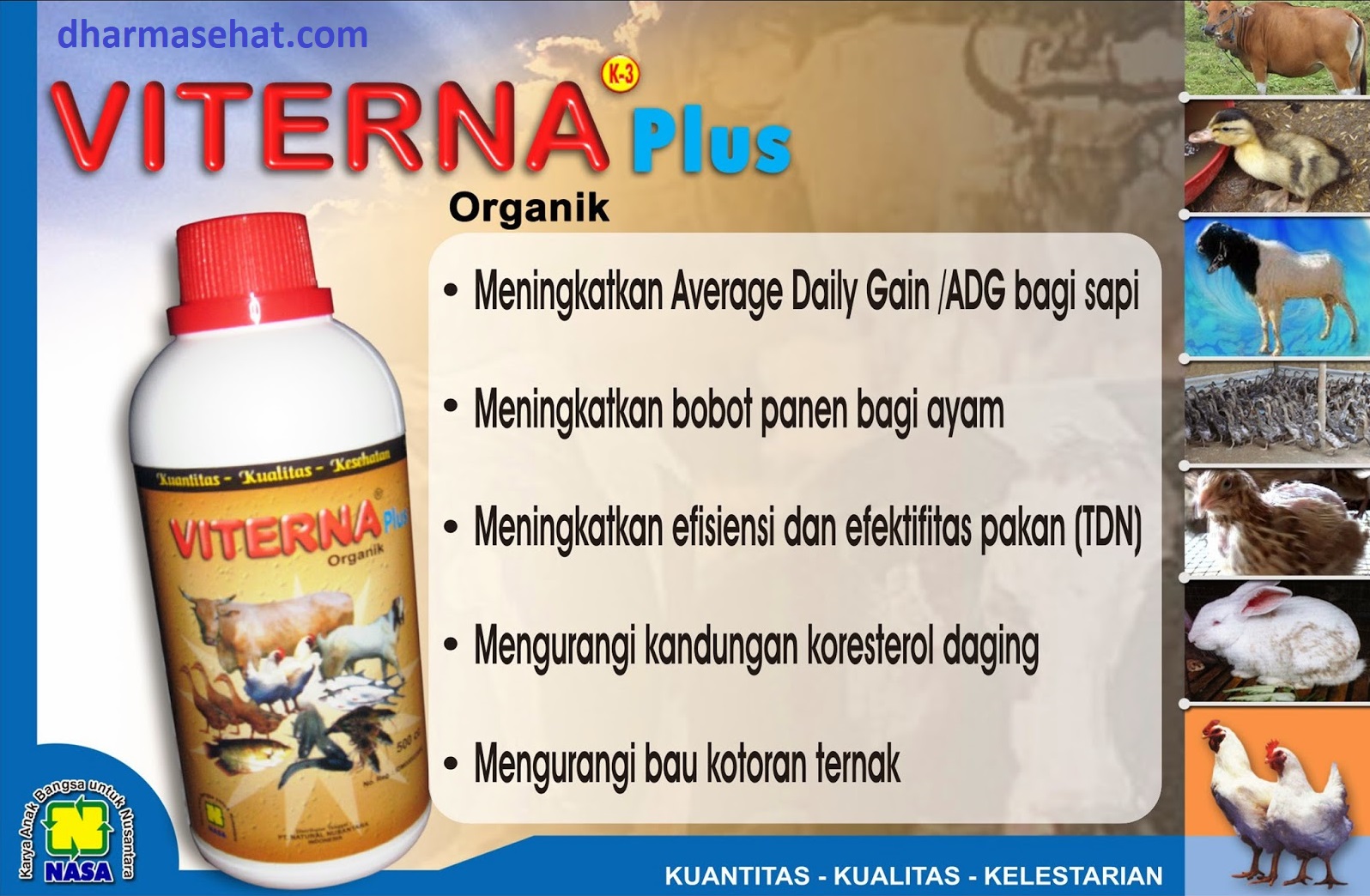 Viterna Plus Vitamin Ternak Berkualitas | Dharma Sehat